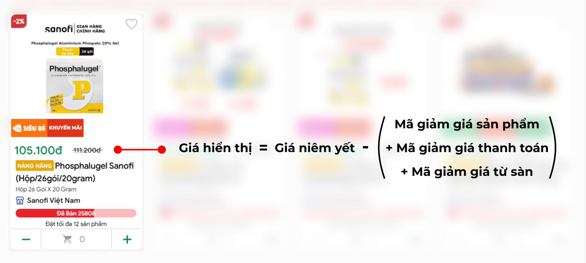 Hiển thị giá cuối – Áp dụng voucher từng sản phẩm - Trang tin tức của thuocsi.vn